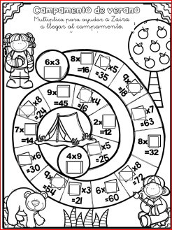 Blog de 3º La aventura continúa: Laberinto de multiplicaciones
