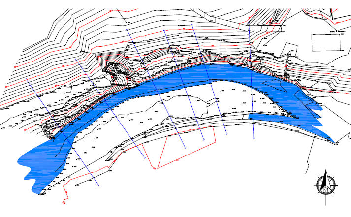 Studio Tecnico di Topografia HI TOP: Rilievo Topografico alveo di fiume