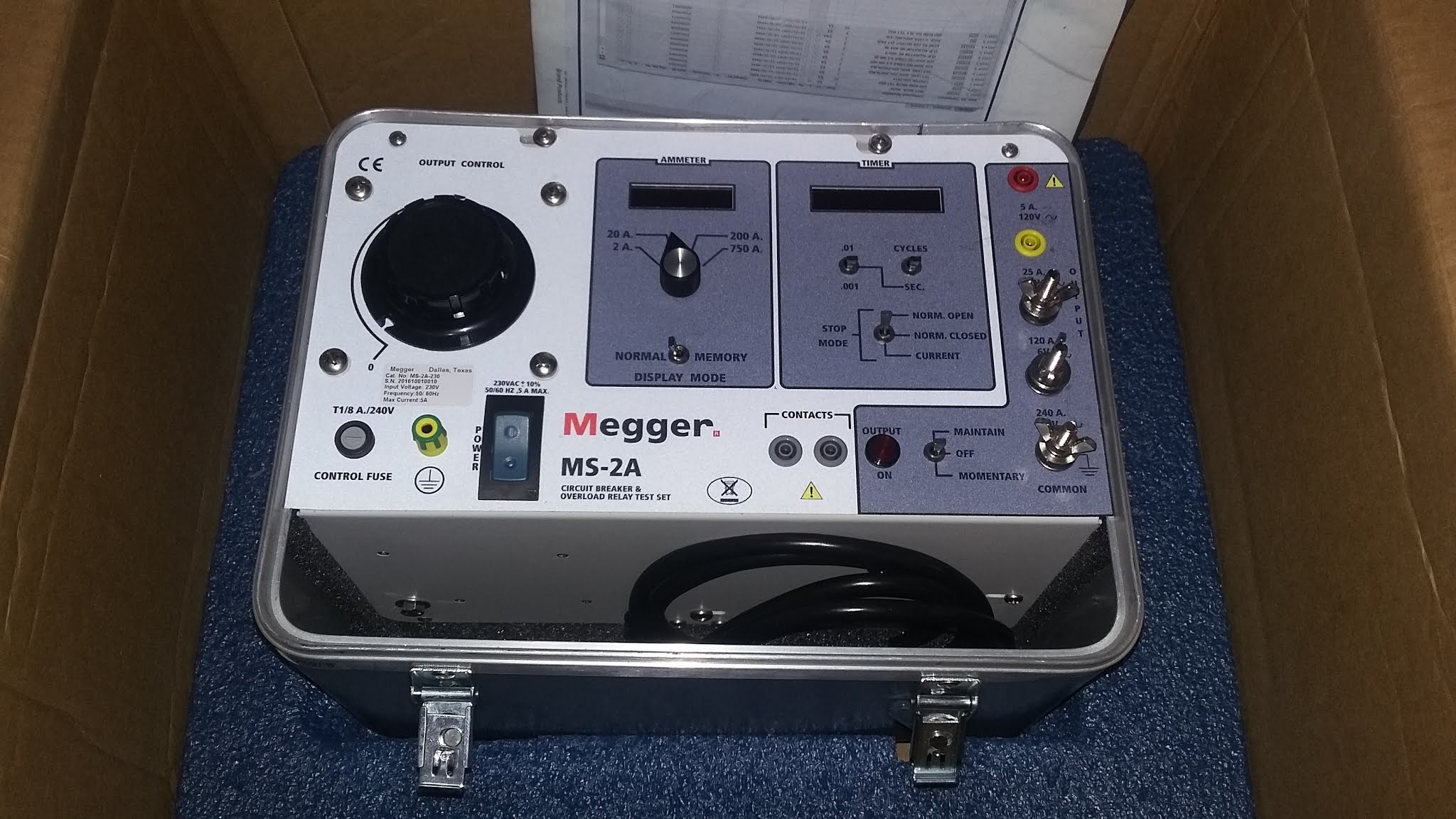 SWATECH ELECTRICA : Megger MS-2A Tester | swatechgo.blog