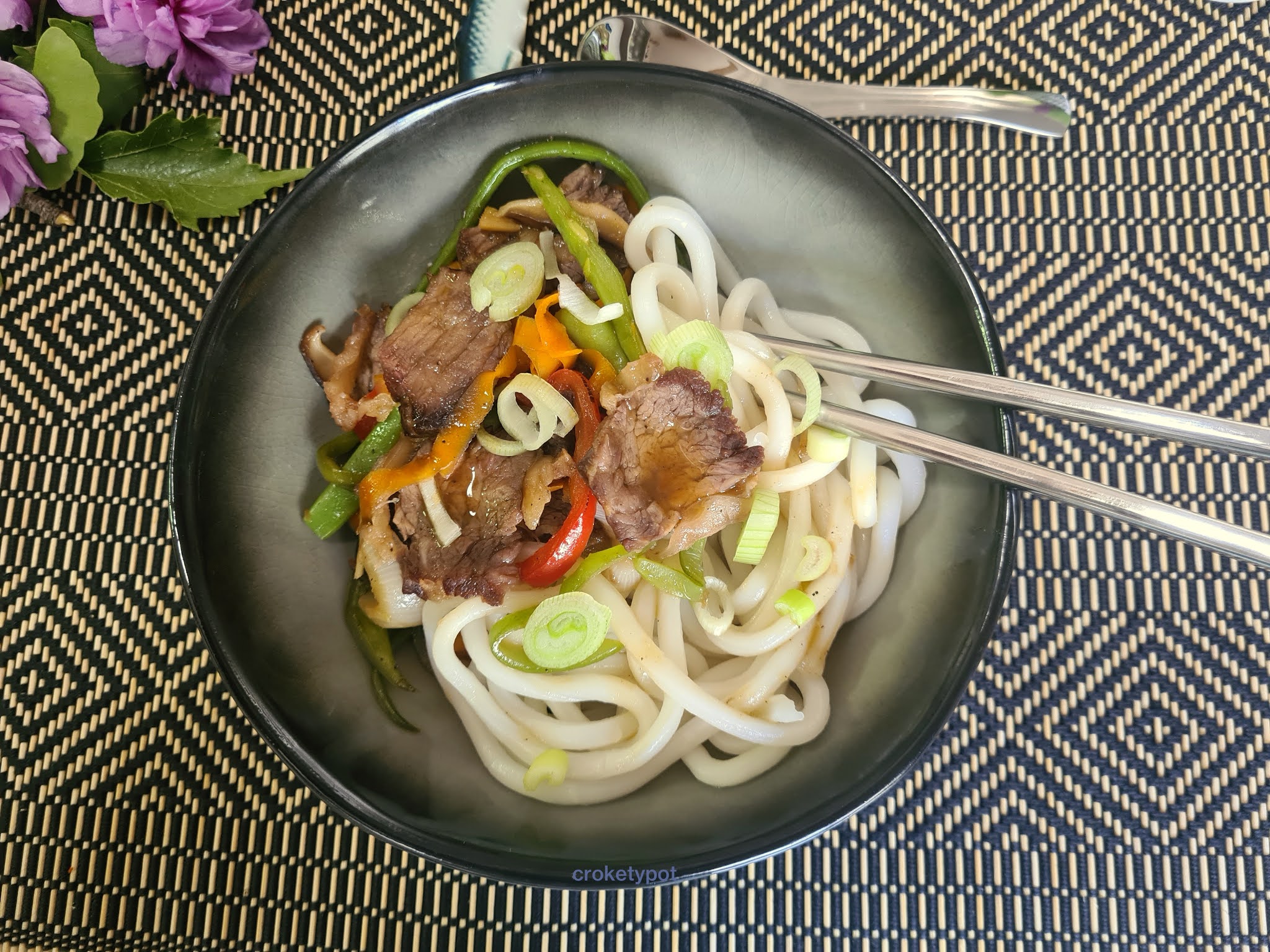 CROKETYPOT: FIDEOS UDON CON TERNERA BULGOGI