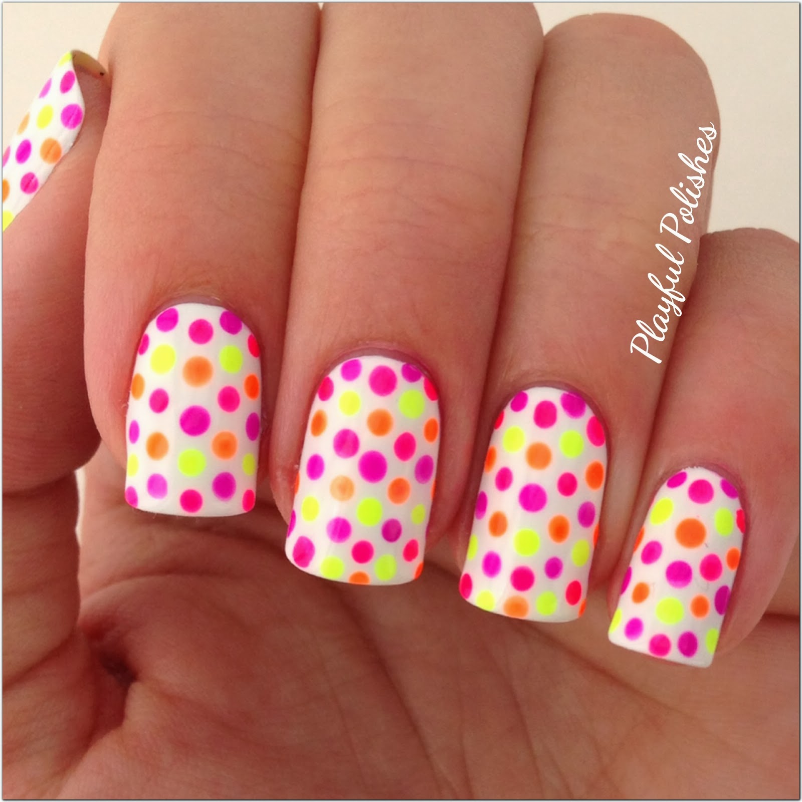 Playful Polishes 31 DAY NAIL ART CHALLENGE POLKA DOT NAILS Playful Polishes 31 DAY NAIL ART CHALLENGE POLKA DOT NAILS