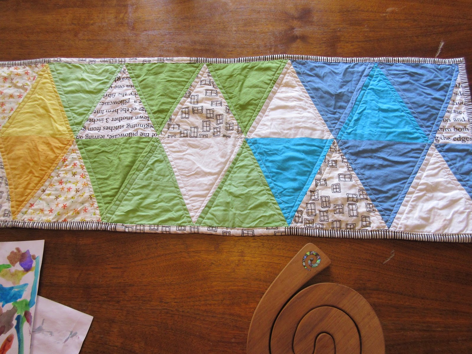 crafting by Joy: Isosceles Triangle Table Runner
