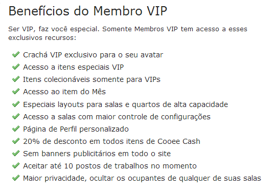 Cooee Informa: Como colocar VIP
