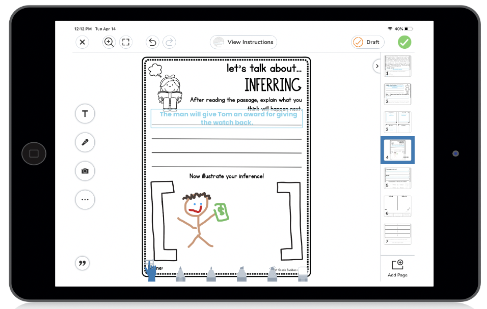 Using Resources Digitally for Distance Learning | First Grade Buddies