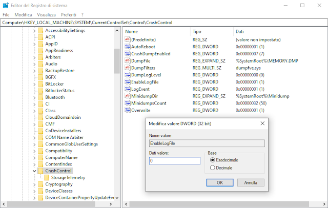 Information Technology: Windows 10: Rimozione file DumpStack. log e ...