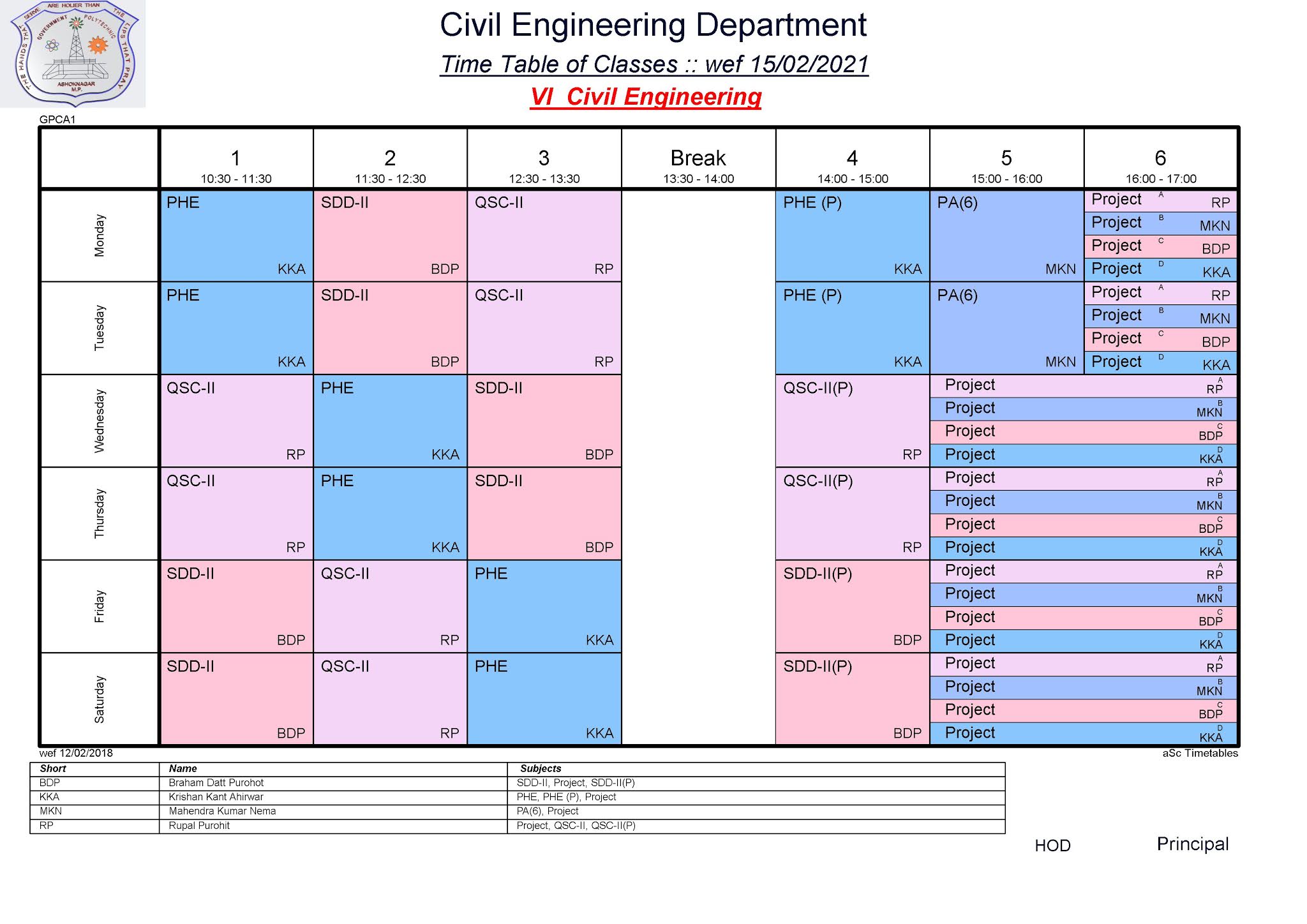 MKNema Blog Timetable For 6 Semester Civil Engineering Students mknema-blog-timetable-for-6-semester-civil-engineering-students