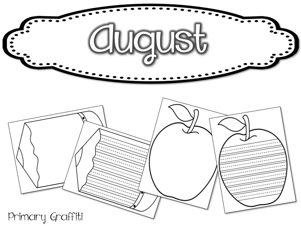 Primary Graffiti: Monthly Writing Paper Freebie!