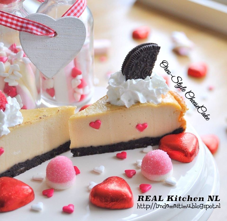 REALKitchen24: Oreo-Style CheeseCake (Valentine's Day)