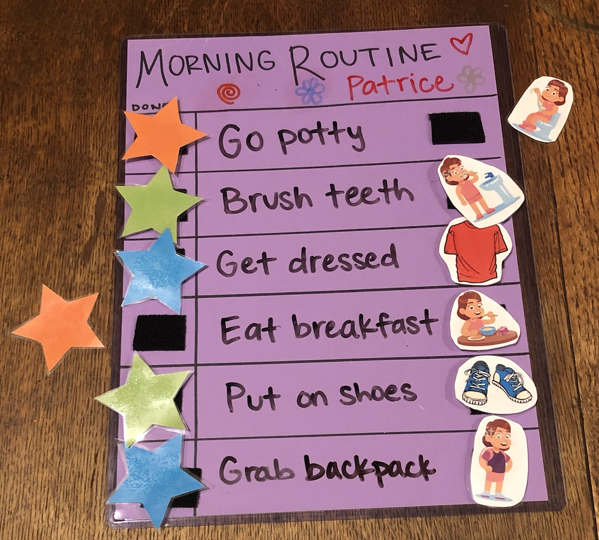 Pediatric Occupational Therapy Tips: A Visual Schedule to Help with ...