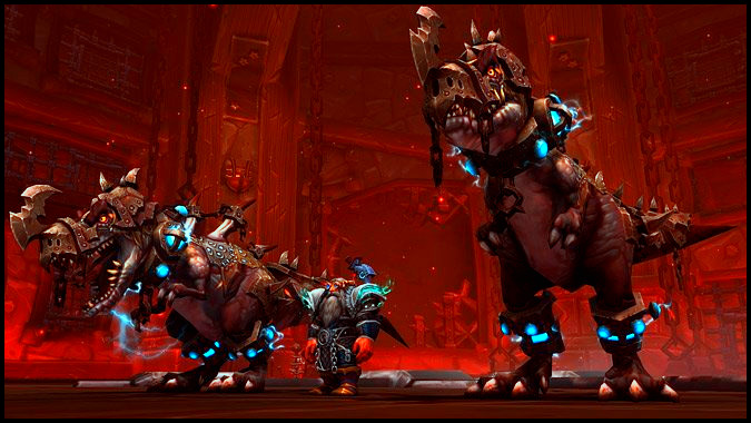 Thok in Stormwind (World of Warcraft: Beta Legion)