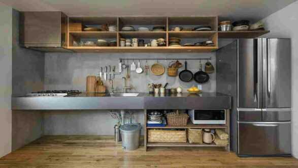 Kitchen Inspiration Without Kitchen Set with Simple and Neat Look ...