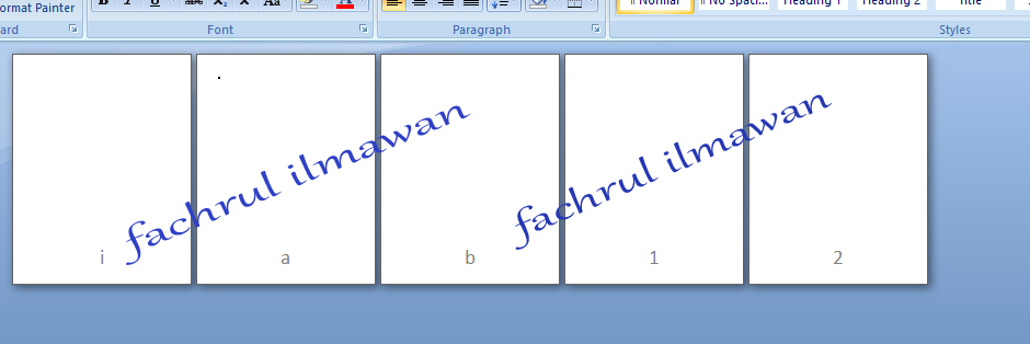 Fachrul File: Cara Membuat Format Nomor Halaman Yang Berbeda Dalam ...