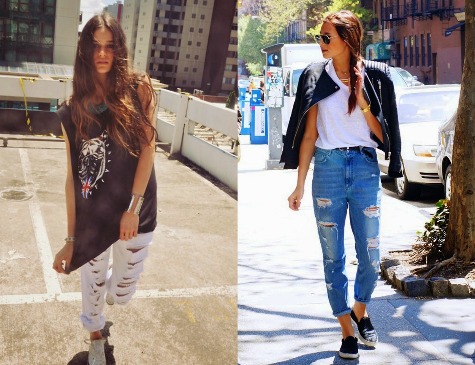 Los jeans rasgados se toman las calles. ¿Cómo lucirlos? | Nueva Adicción