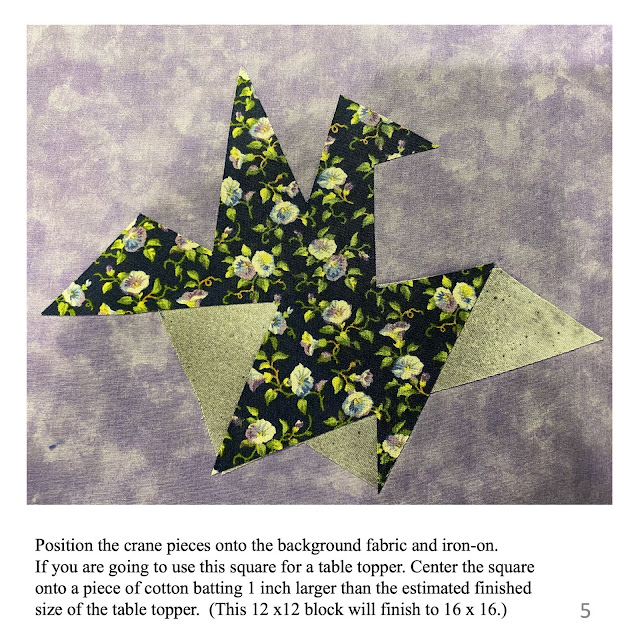 Green Frog Gifts: Paper Crane Quilt Block