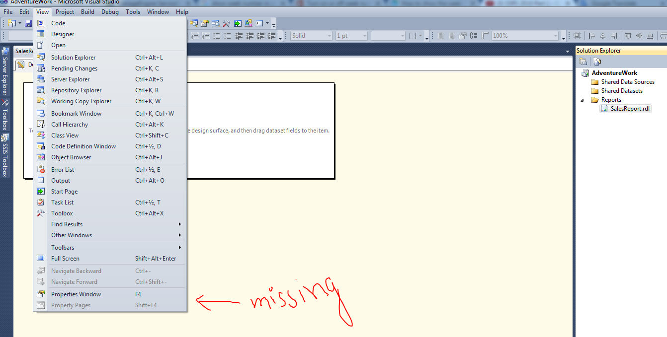 It's all about Data: Missing Report Data Pane in SSRS