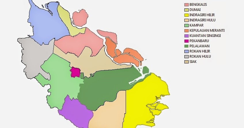 Peta Batas Wilayah Kabupaten/kota Provinsi Riau *.shp | Ukur