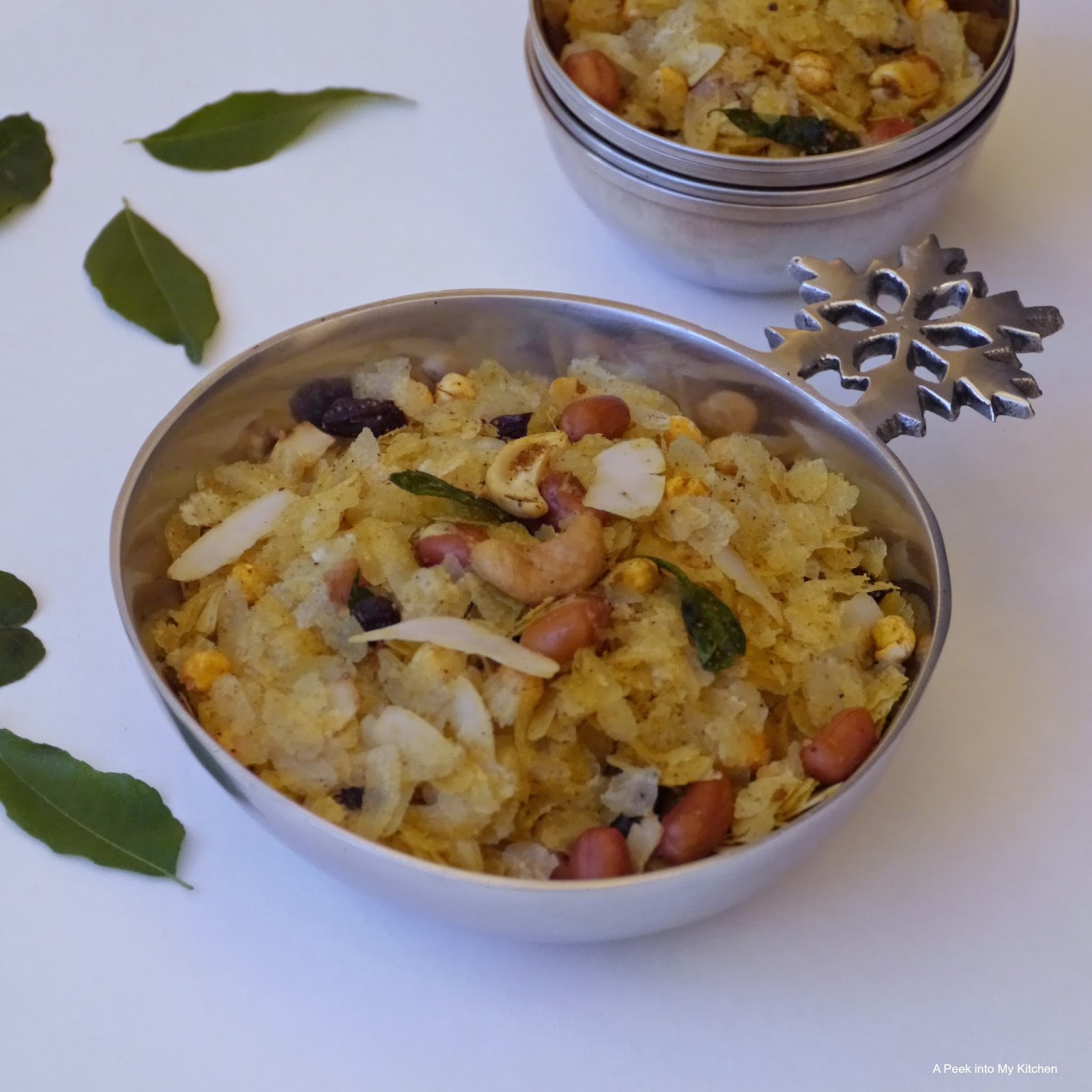A Peek into My Kitchen: Aval Mixture / Poha Chivda ~ Day 147