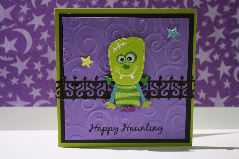redheaded crafter: Halloween Frankenstein Card