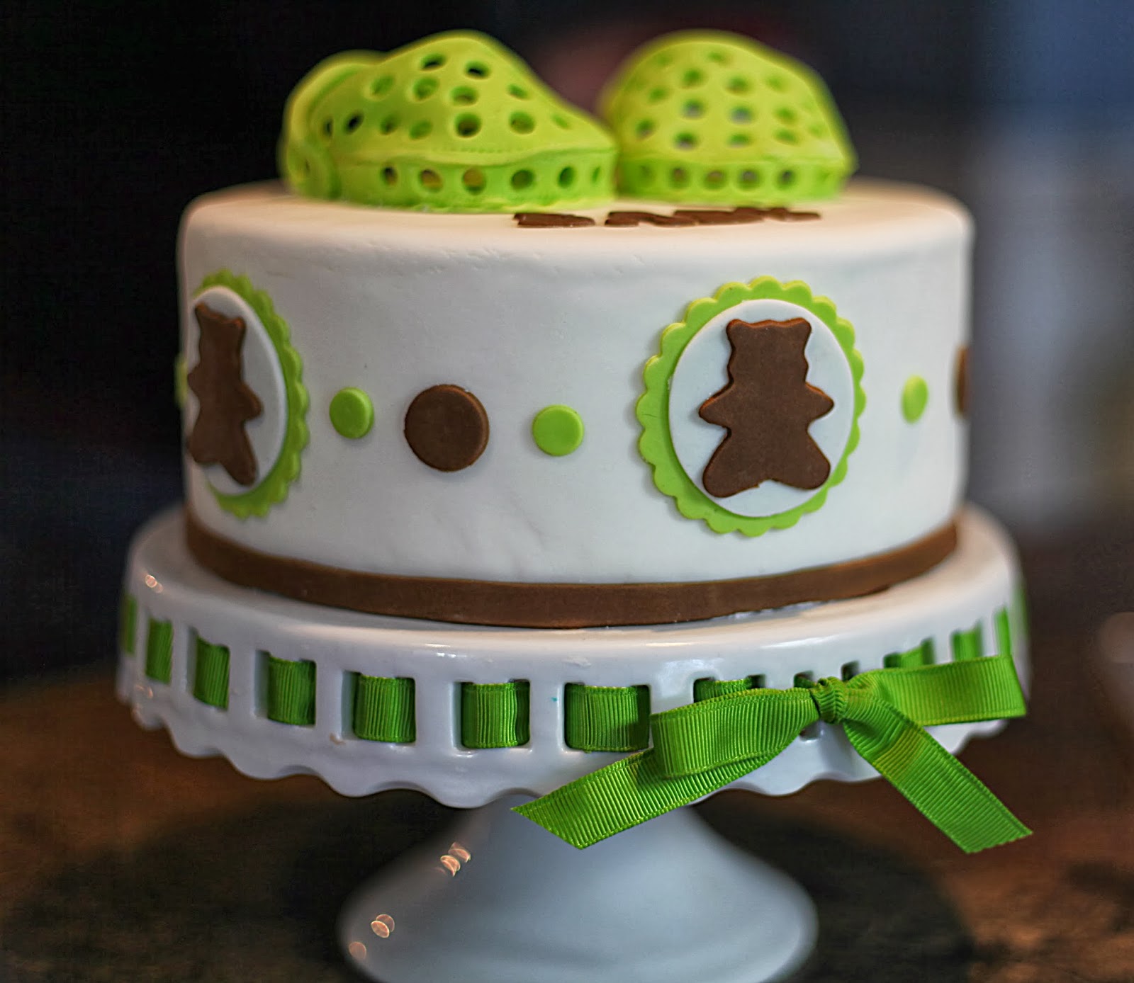 Second Generation Cake Design: Crocs & Bears Baby Shower Cake