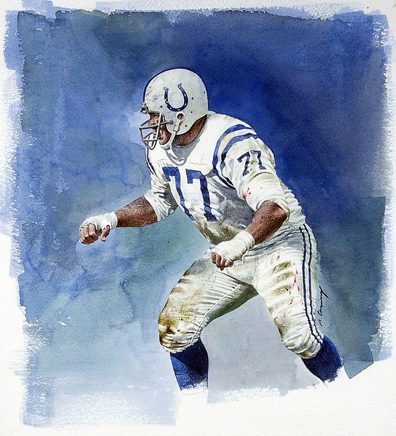 Pro Football Journal Presents: NFL Art: Jim Parker by Merv Corning