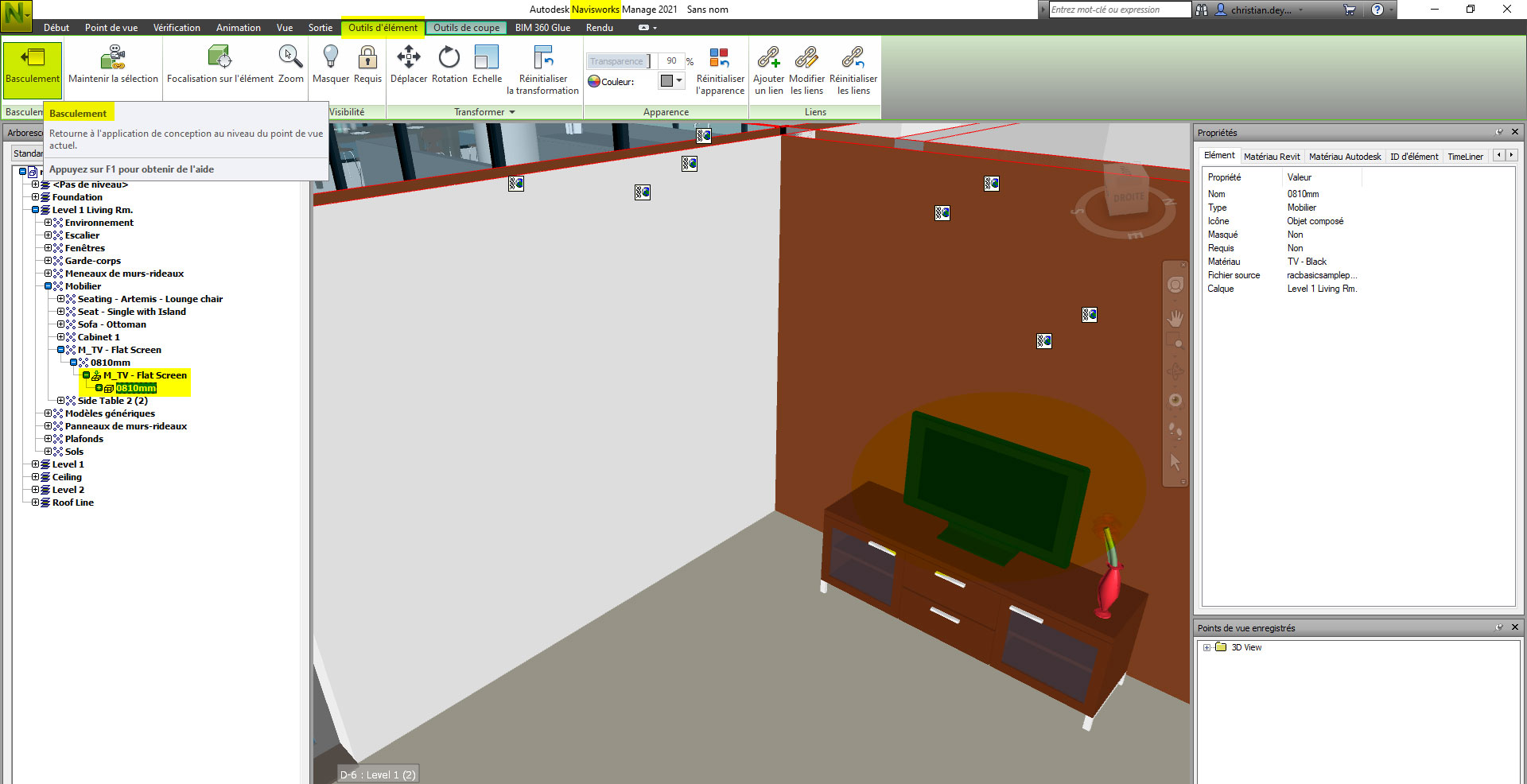 Revit-Mémo: Revit / Navisworks_Outils Basculement