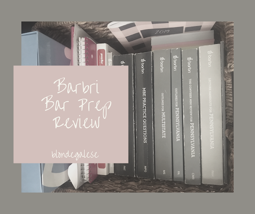 blondegalese: Barbri Bar Prep Review