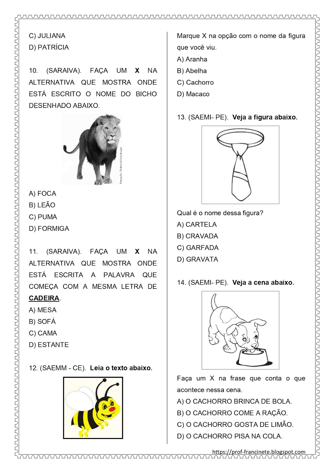 Simulado Do 3 Ano Para Imprimir - FDPLEARN