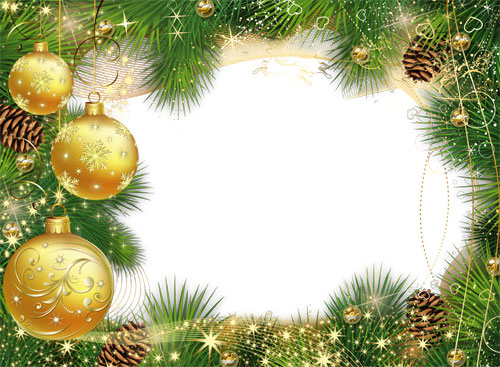 Fresh-photoshop-lessons: Рамка за фотошоп "Коледа и Нова година ...