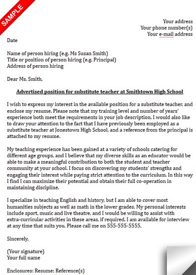 Letter Of Introduction Teacher ~ Thankyou Letter