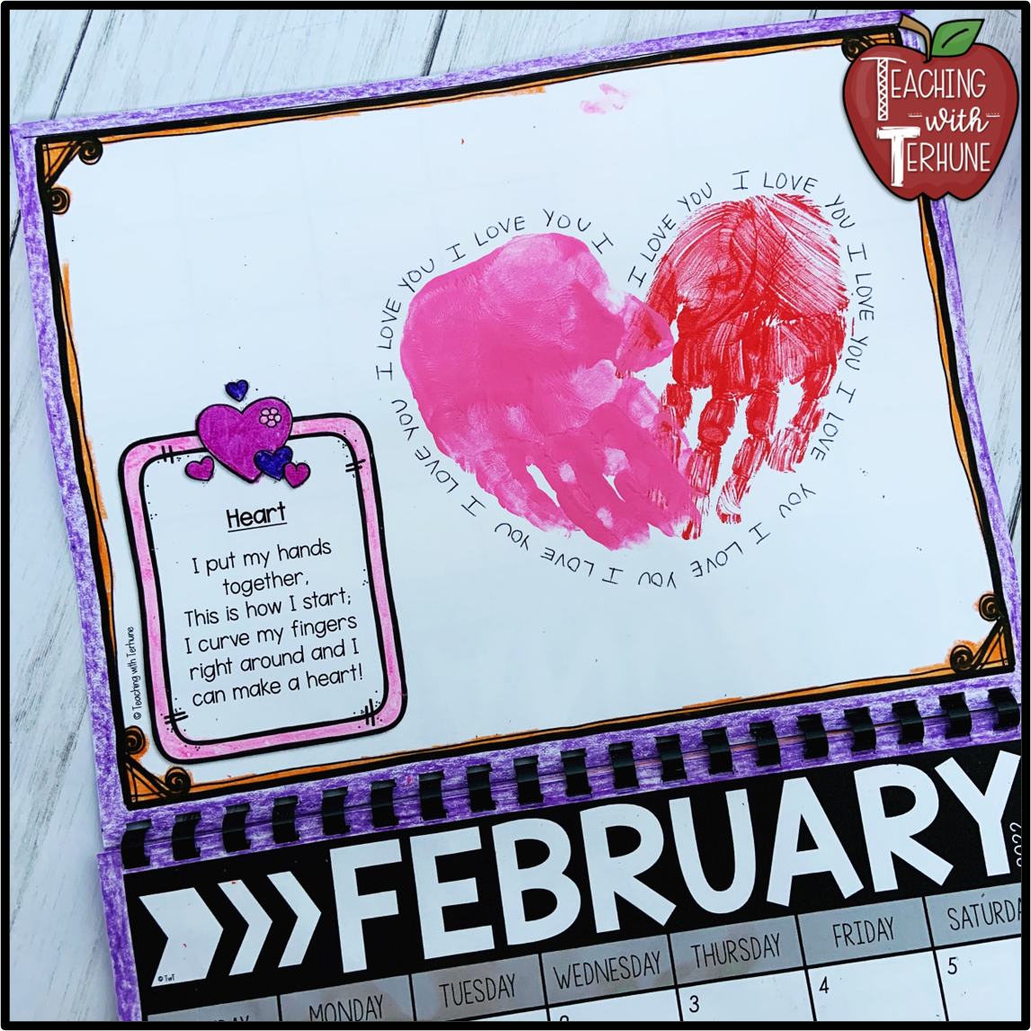 Teaching With Terhune: Handprint Calendar – Student Made Calendar for a ...