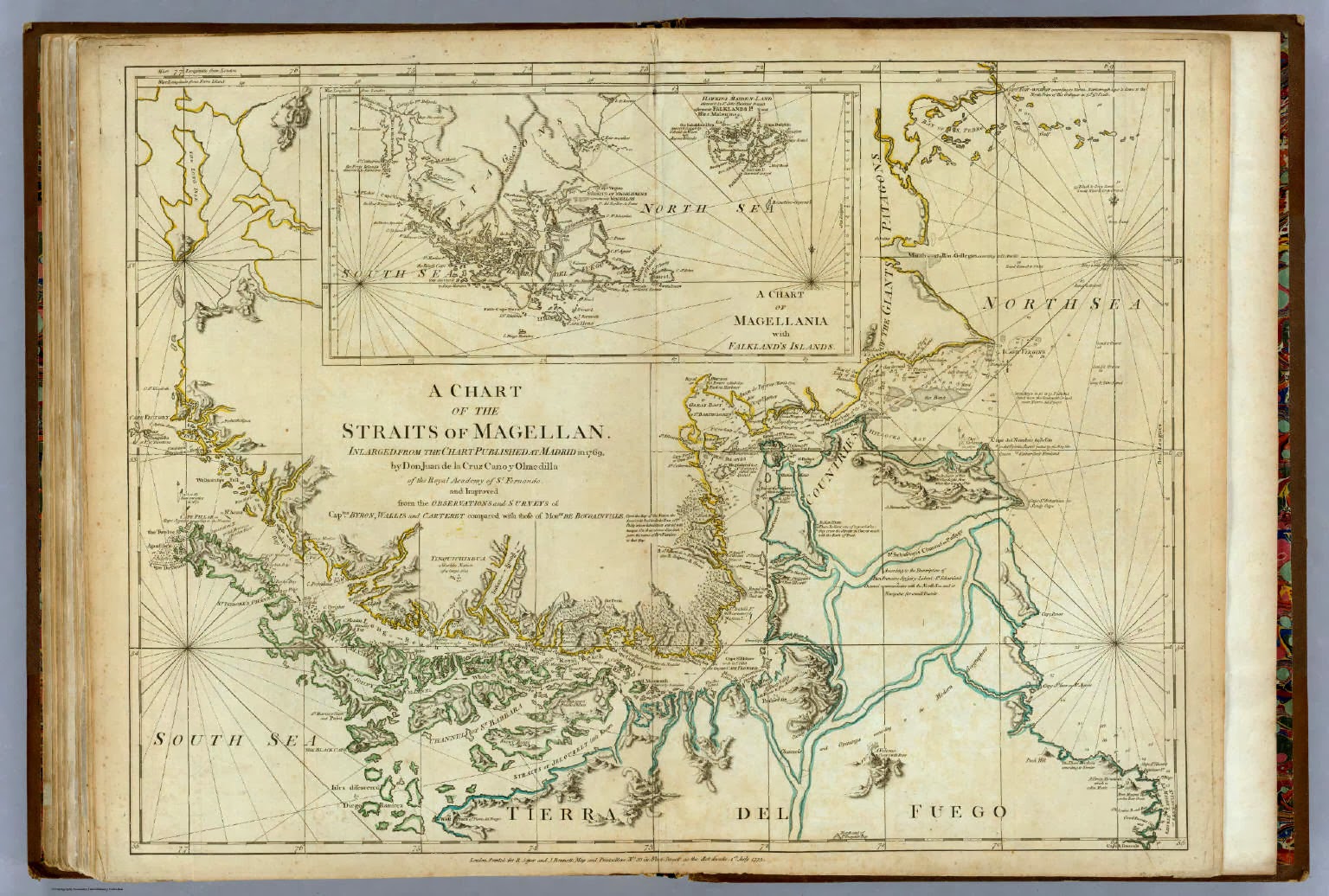 Captain John P. De Silva: Ancient Chart Of The Straits Of Magellan