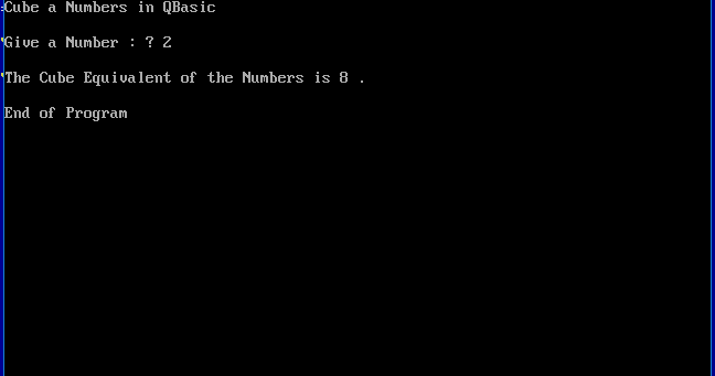 Free Programming Source Codes and Computer Programming Tutorials: Cube a Number Solver in QBasic