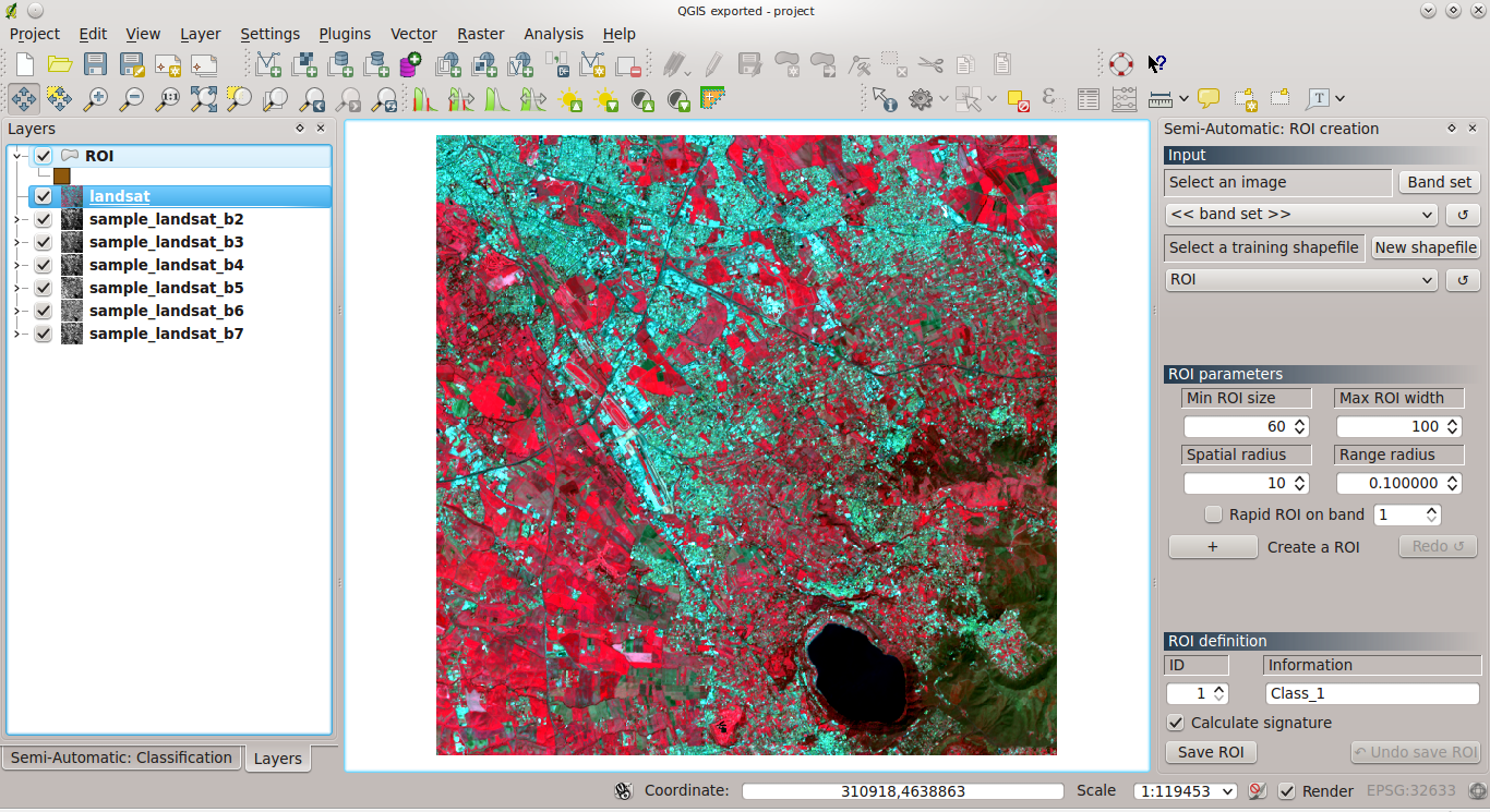 From GIS to Remote Sensing: Supervised Classification using the Semi ...