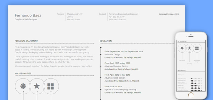 Online Resume Template Html5 - Birthday Letter