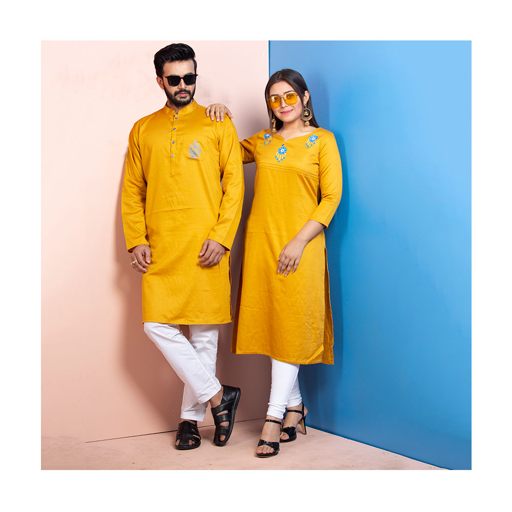 New Style Yellow Panjabi-309