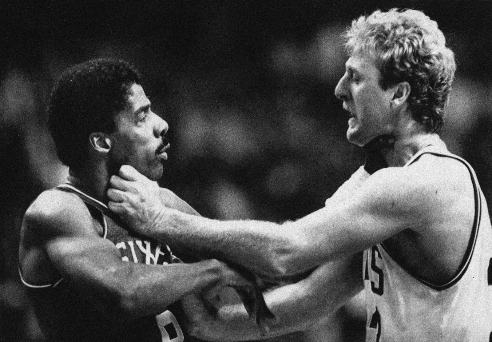 Magic Johnson Larry Bird Fight
