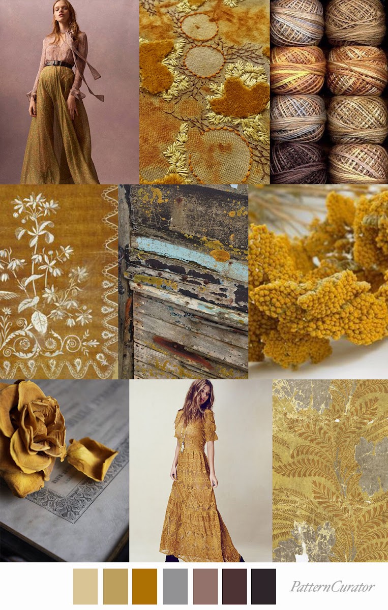 FASHION VIGNETTE: TREND | PATTERN CURATOR - GOLDEN ROD . FW 2020-21