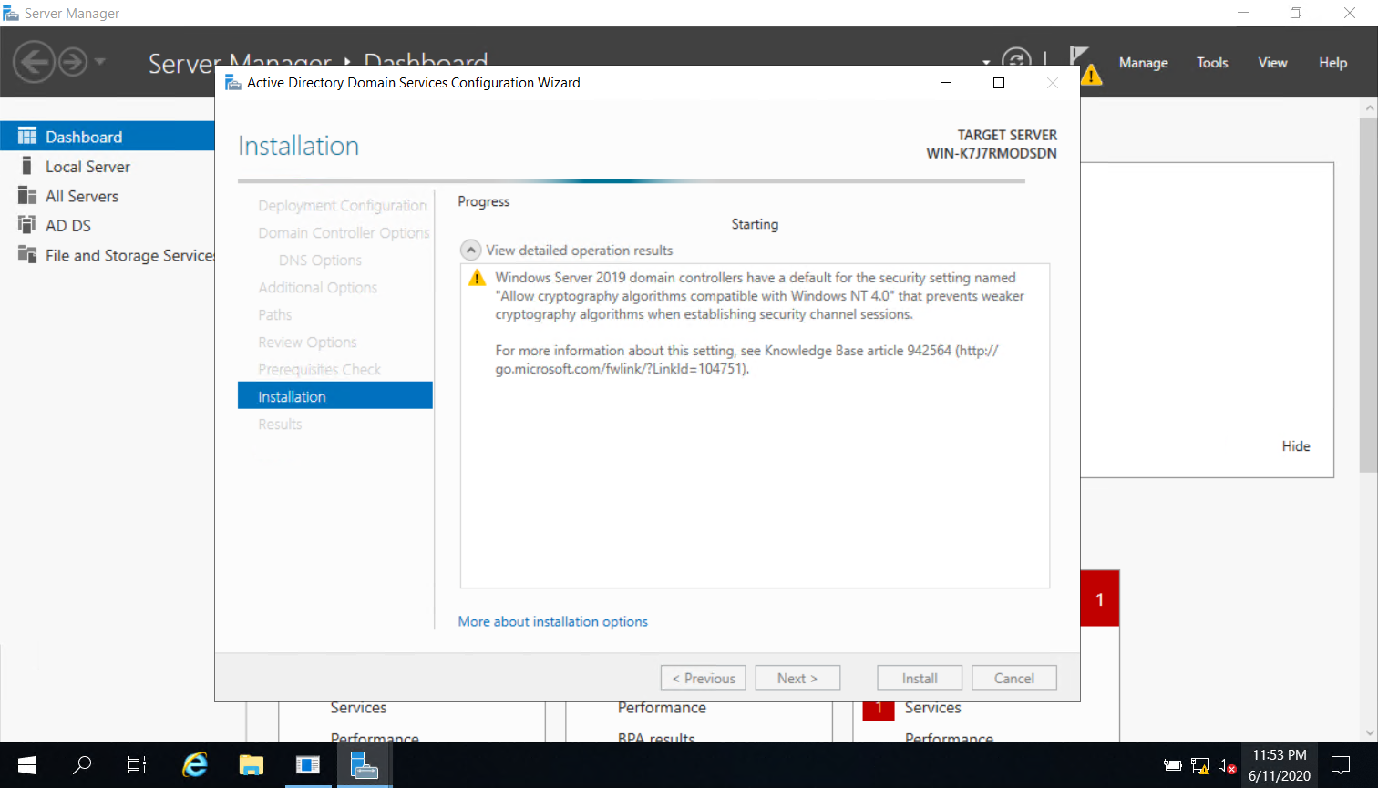 Savour the moment: [Windows Server 2019][Promote a server to a Domain ...