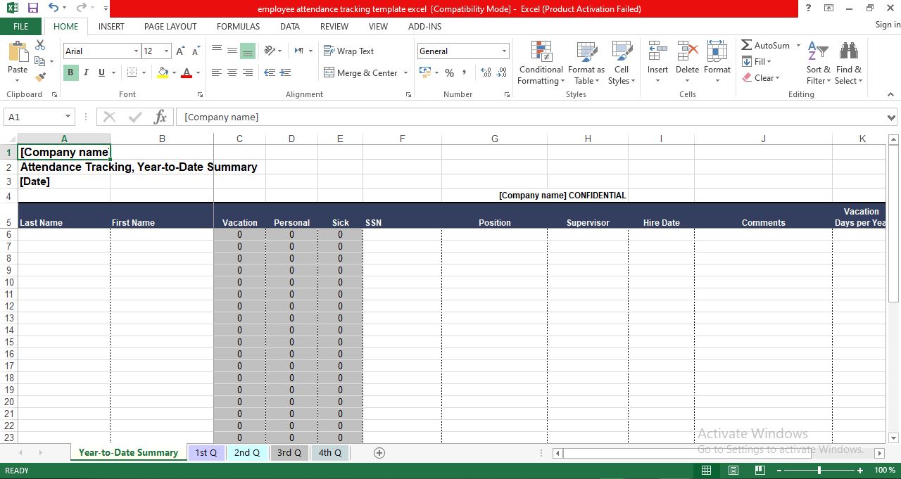 Employee attendance tracking template excel Employee attendance tracking template excel