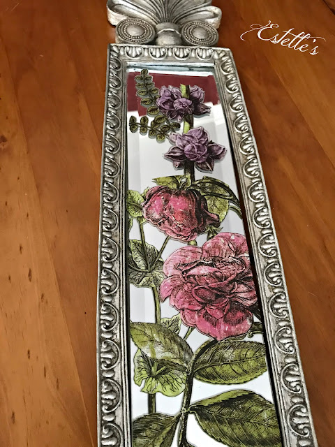 Estelle's: VINTAGE MIRRORS BECOME BOTANICAL GARDENS WITH IOD TRANSFERS
