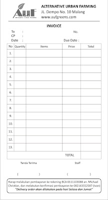 Contoh Nota Bon Kosong