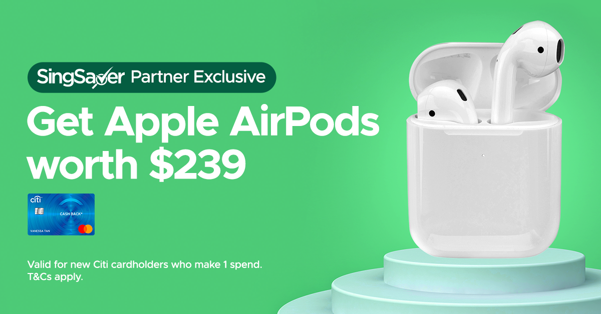 Singsaver (SG): SingSaver Citi CB+ AirPods Sep 2020
