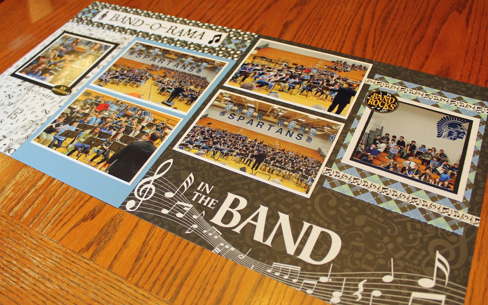 Adventure Scrapbooks: School Band Concert Layouts