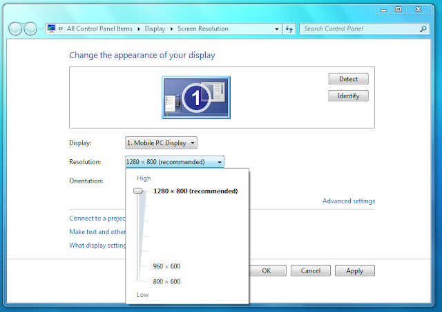 การปรับขนาดของหน้าจอบน Windows 7 | screen resolution windows 7 อัพเดท ...
