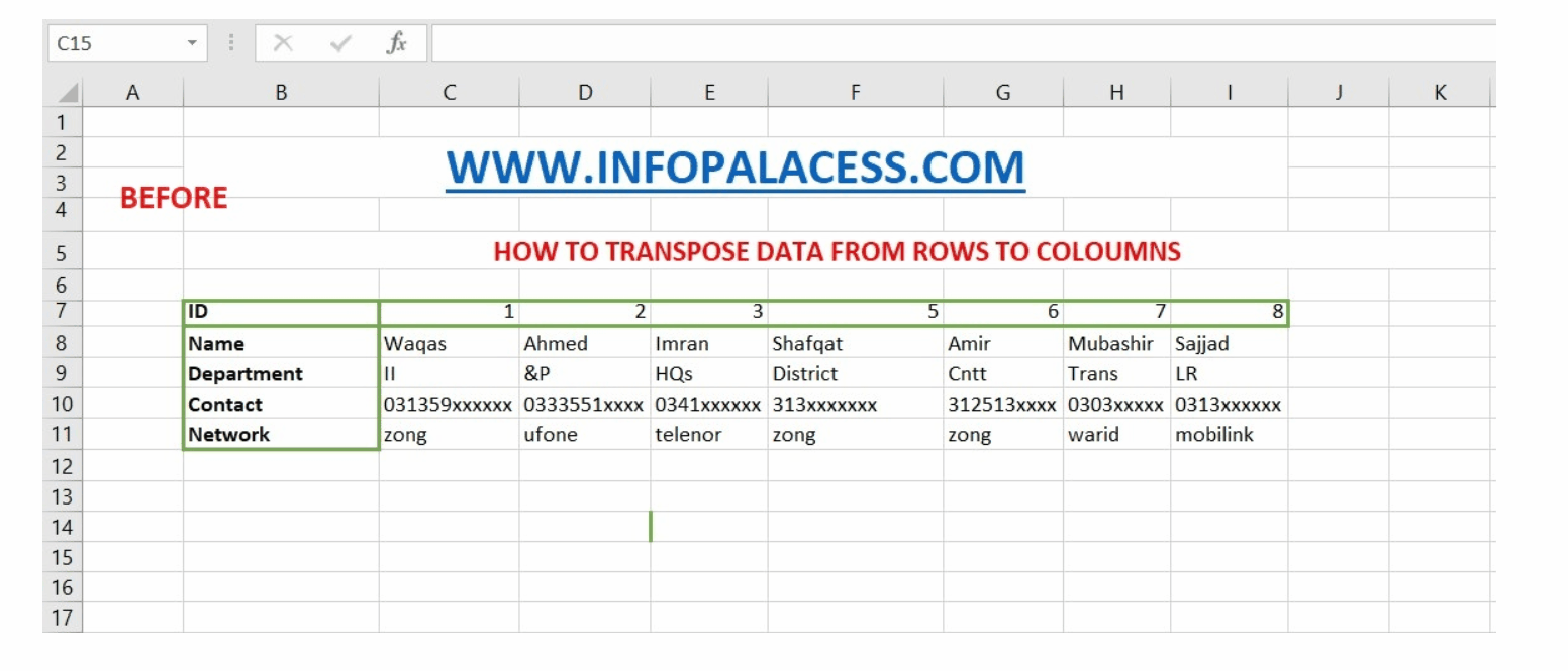 How To Transpose Data In Excel In Few Seconds How To Transpose Data In Excel In Few Seconds