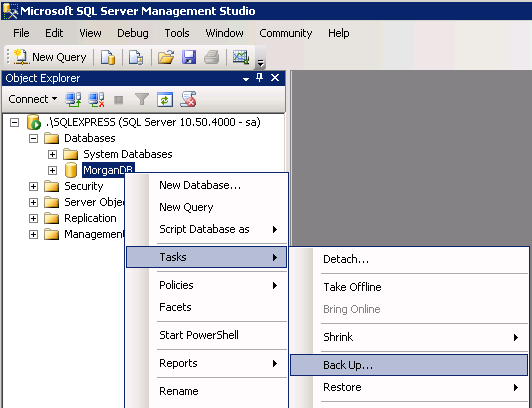 Backup And Restore Sql Database Using Ssms
