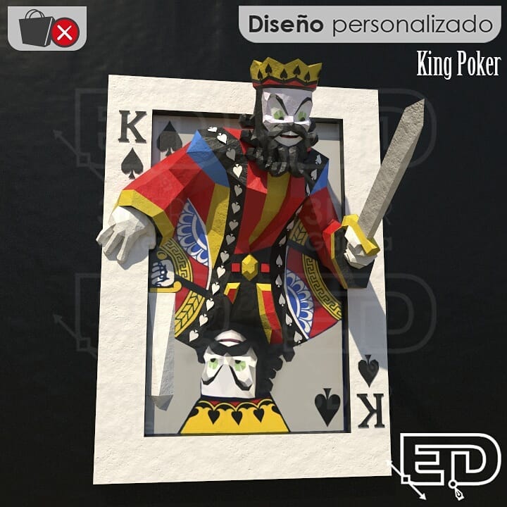 REY POKER 3D - PARED