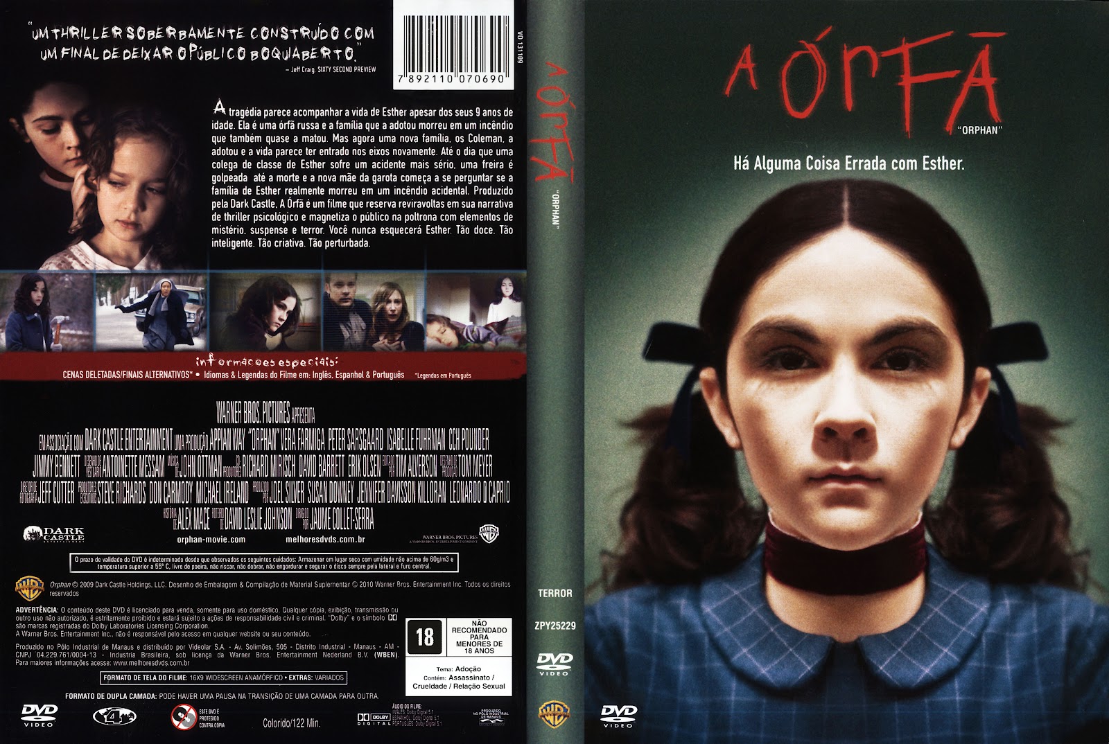 ULTIMATE CAPAS: A Órfã - Capa + label