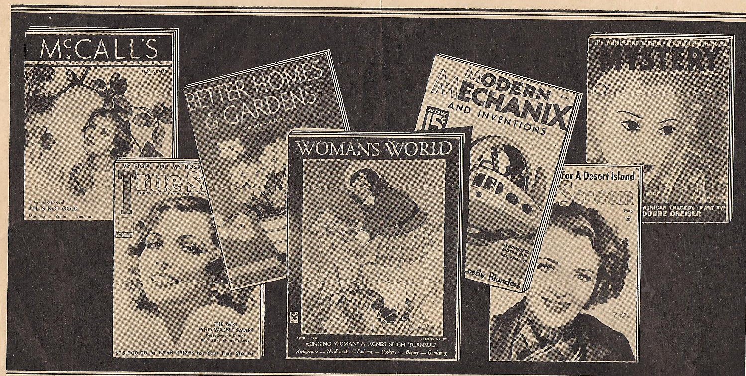 Judy's Postcards Plus: Vintage Magazines from Bottles, Womans World to ...