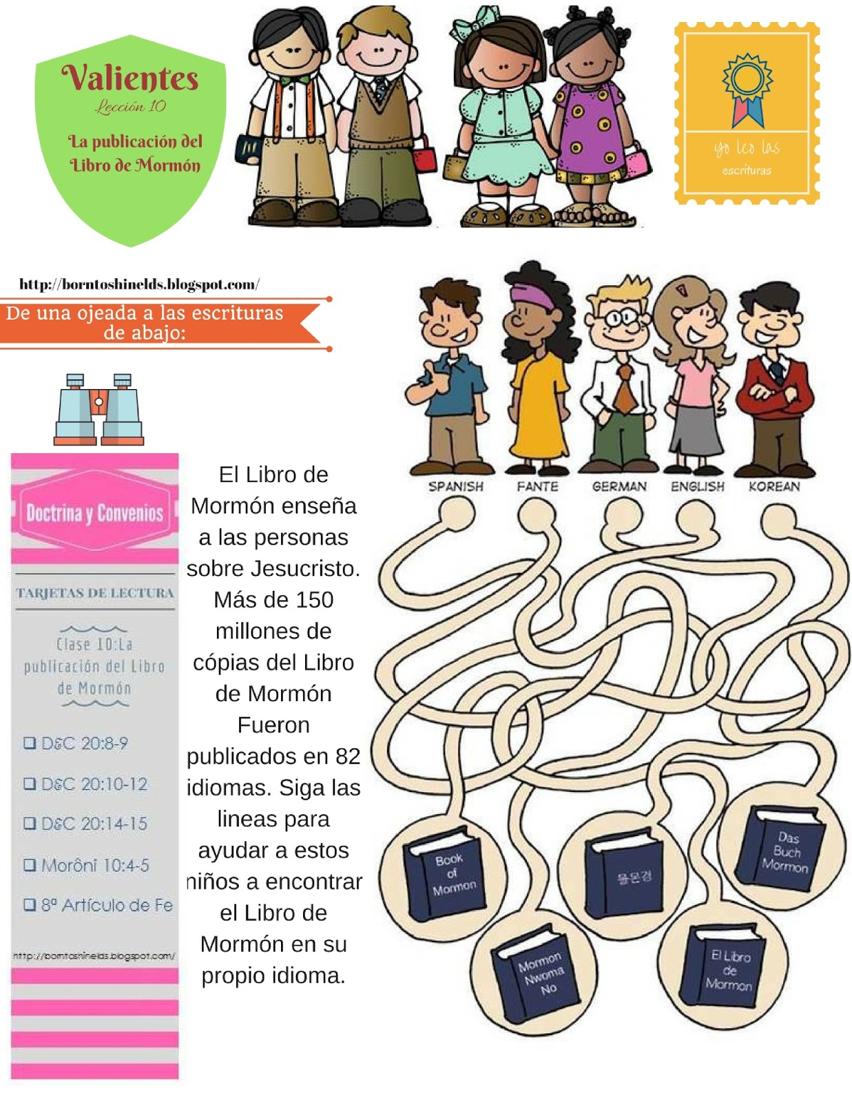 Born to shine ★ LDS: Valientes-10-La publicación del Libro de Mormón